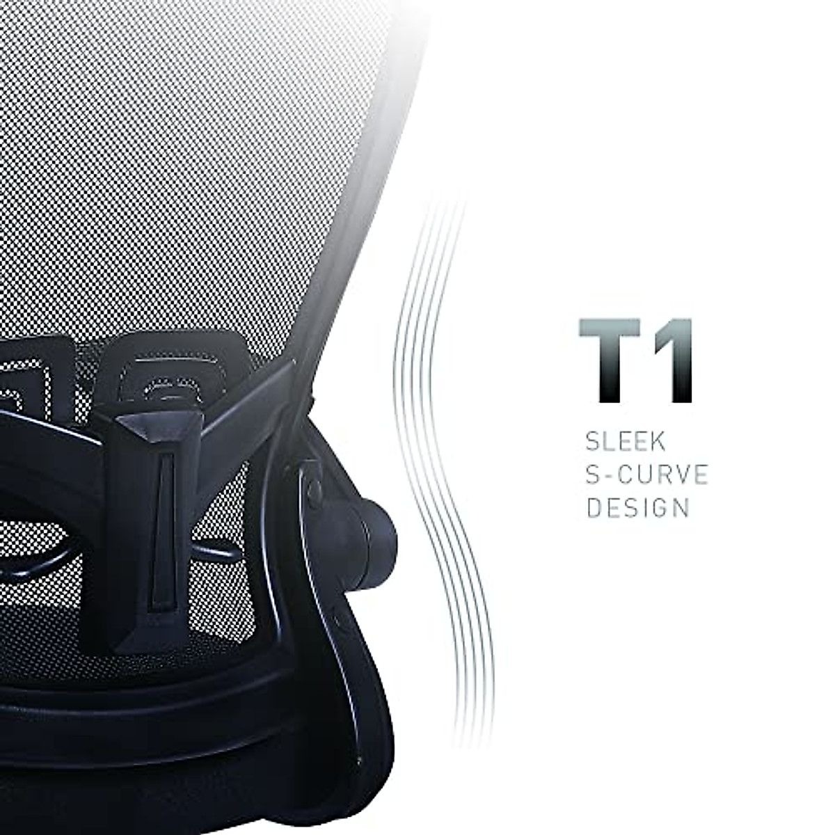 KARXAS Ergonomic Office Chair Breathable Mesh Desk Chair, Lumbar Support Computer Chair with Wheels and Flip-up Arms, Swivel Task Chair, Adjustable Height Home Gaming Chair (Black)