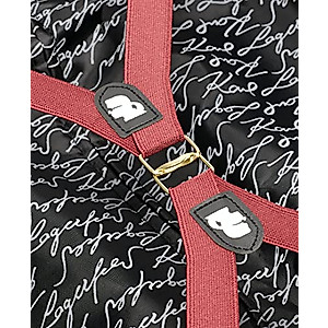 Karl Lagerfeld Paris Women's Carryon Spinner Wheels Hardside, Burgundy, One Size