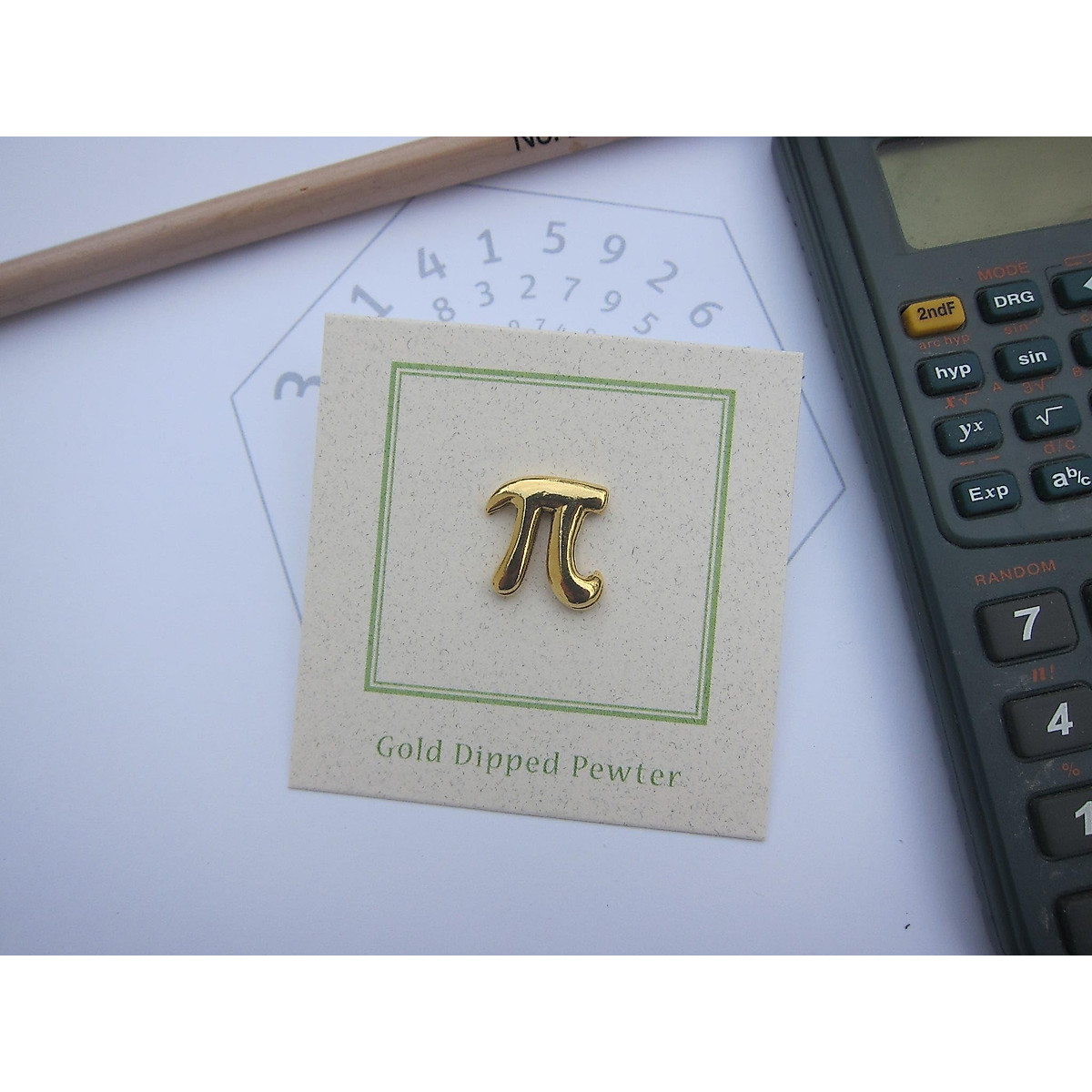 Jim Clift Design Pi Gold Lapel Pin - 100 Count