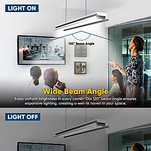 LEDMyplace 20W 4Ft LED Tube Light Bulb, Double Ended Ballast Compatible, Frosted Lens, 5000K Daylight White, 60W Replacement, for ‎Office, Warehouse, Supermarket, Parking, Pack of 4