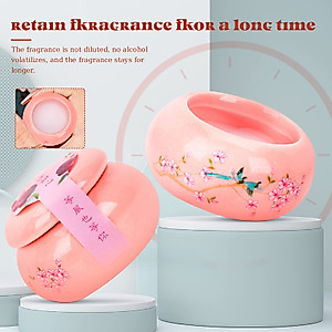 Natural Perfume Balm Perfume: Portable Pocket Creme Parfum Natural Fragrance Parfum in Ceramic Tin Jar Perfect for Men Women Travel Use 10g