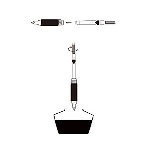 Zoohot Fountain Pen Ink Converter, Screw-in Style, Fit for Jinhao Fountain Pen and 95% Chinese Fountain Pen,Pack of 5