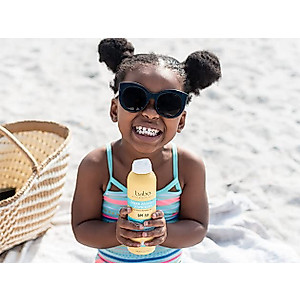 Babo Botanicals Super Shield Mineral Sunscreen Spray SPF 50 - Natural Zinc Oxide & Titanium Dioxide - Extra Sensitive Skin - Water Resistant - Vegan - Fragrance-Free - Air-Powered Spray - For all ages