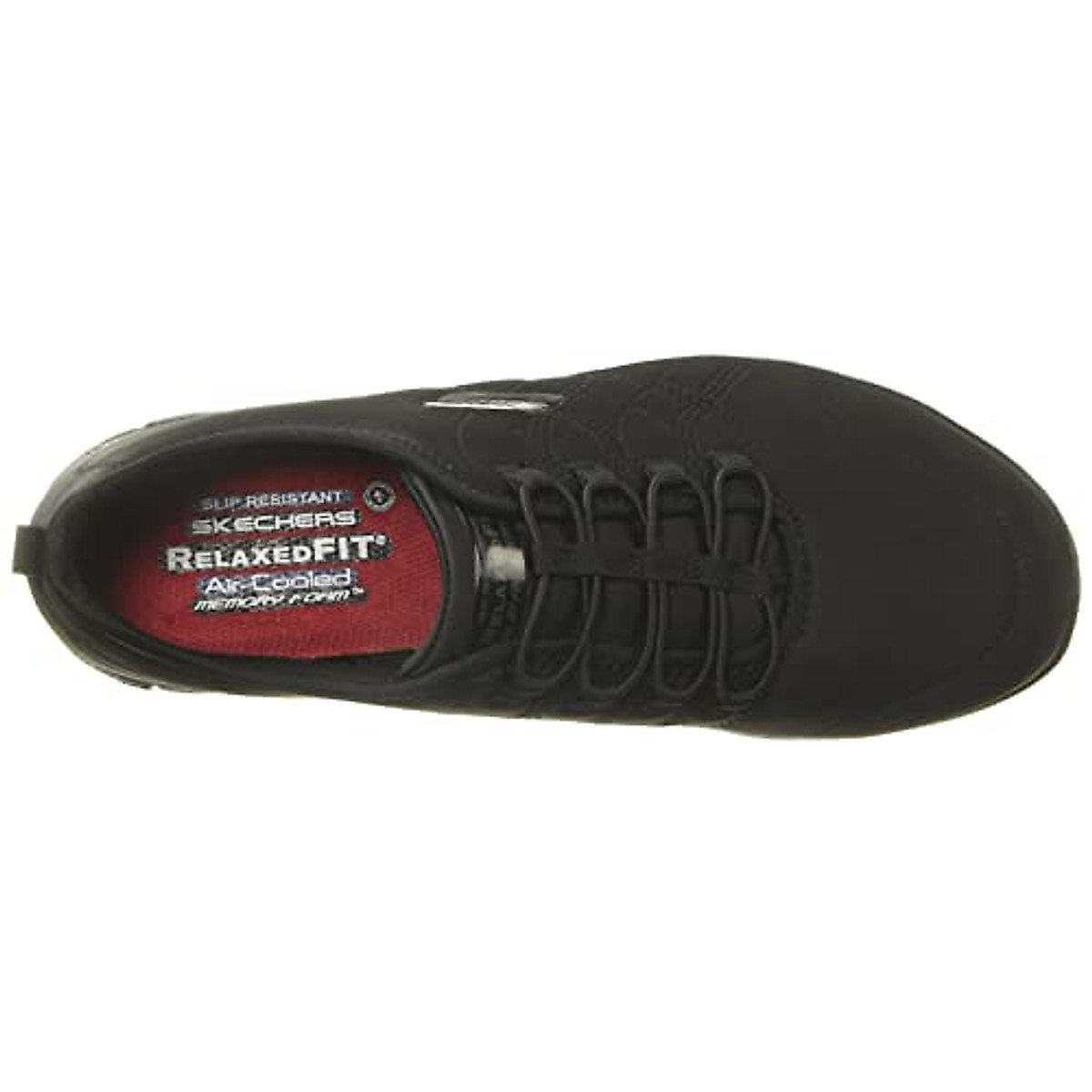 Skechers Women's Ghenter Srelt Work Shoe, Black, 8.5 M US