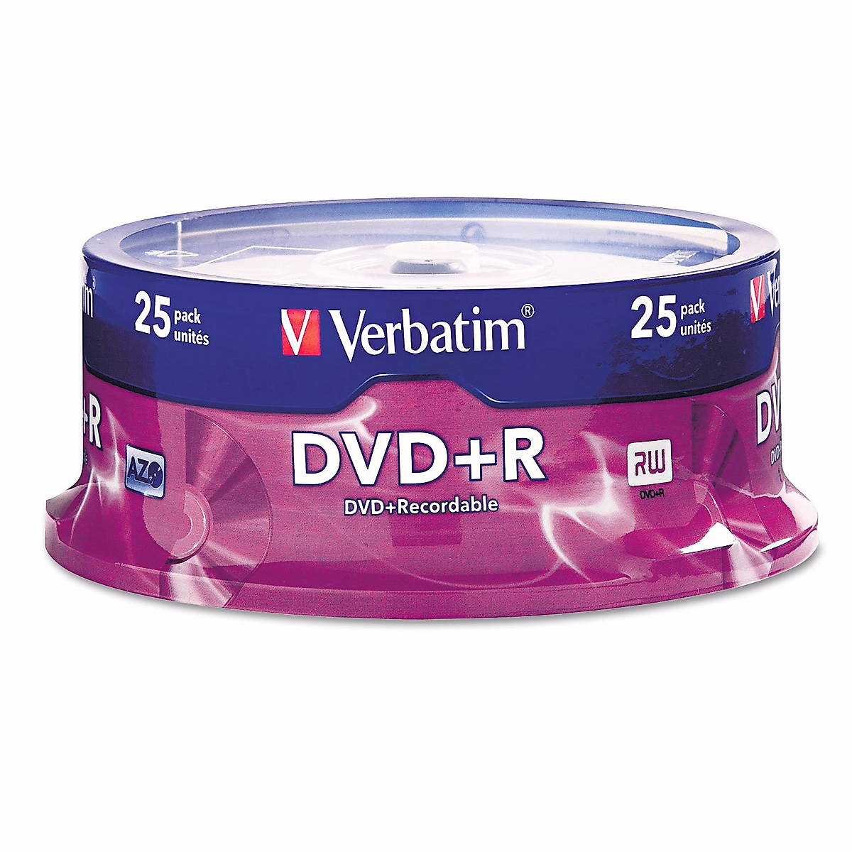 Verbatim AZO DVD+R 4.7GB 16X Surface - 25pk Spindle - 2 Hour Maximum Recording Time