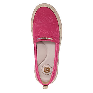 BZees Womens Maui Slip-on Loafer, Pink, 7.5 US