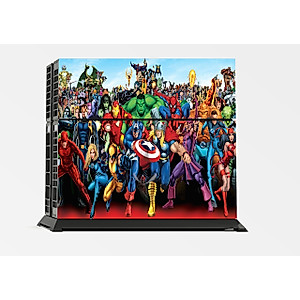 giZmoZ n gadgetZ Superhero Skins for PS4 Playstation 4 Console Decal Vinal Sticker + 2 Controller Set