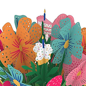 Lovepop Birthday Paper Flower Bouquet, 10.25 x 7.5-3D Paper Flower Greeting Card, Birthday Bouquet, Paper Flower Pop Up Bouquet Card, Floral Birthday Card, Pop Up Birthday Card
