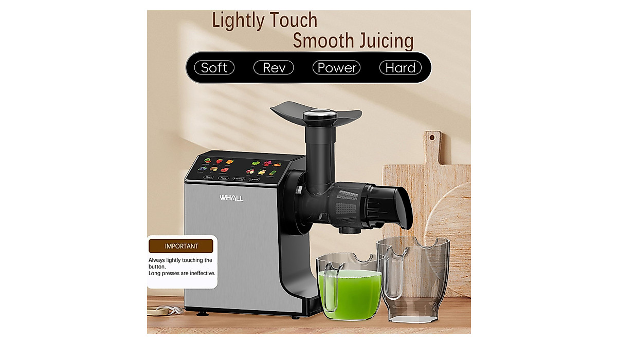 WHALL Masticating Juicer - Professional & Nutrient-Rich