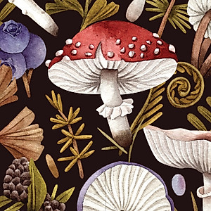 Decals for Alex Drawers in Mushroom and Toadstools Pattern, Self-Adhesive Decals, Peel and Stick Furniture Stickers/Decals, Removable Furniture Skin for the Alex Unit, FURNITURE NOT INCLUDED (for 5-drawer unit)