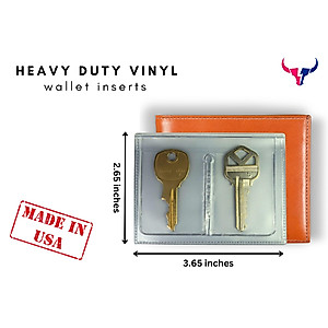 Bullz Heavy Duty Vinyl 6 Pages Insert for Bifold or Trifolds Wallet(Set of 2 )