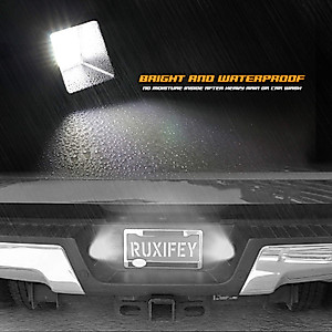 RUXIFEY LED License Plate Lights Lamp Replacement Compatible with 2017 to 2019 Ford F250 F350 Super Duty, 6500K White