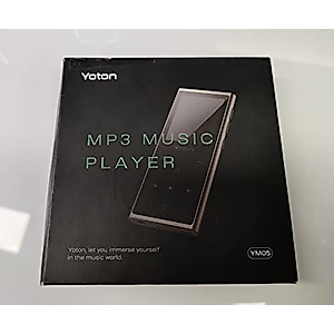 80GB MP3 Player with Bluetooth, YOTON Music Player with Speaker and 1.8'' Curved Screen, HiFi Sound, FM Radio, Voice Recorder, E-Book, Pedometer, Stopwatch, TF Card and Earphones Included
