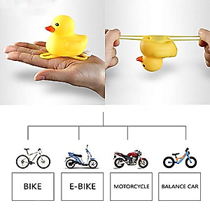 Brezze Letter Rubber Duck Helmet, Bike Horn Bell Car Decoration Bicycle Horn Party Supplies (3 Pack)