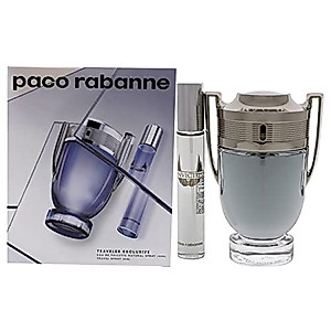 Paco Rabanne Invictus Men 2 Pc Gift Set 3.4oz EDT Spray, 0.68oz EDT Spray