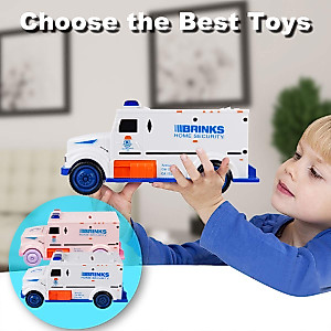 Yoego Kids Money Bank, Electronic Piggy Banks, Great Gift Toy for Kids Children, Cool Armored Car Bank Password Coin Bank, Perfect Toy Gifts for Boys Girls (White)