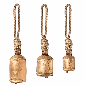 Set of 3 Hanging Harmony Bells Garden Rustic Relaxing Tranquil Wind Chimes