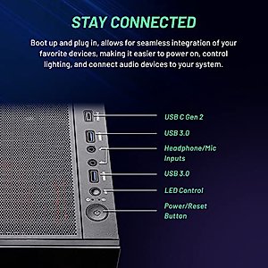 Skytech Gaming PC Desktop – Intel Core i7 12700F 2.1 GHz, NVIDIA RTX 4070 Ti, 1TB NVME SSD, 16GB DDR4 RAM 3200, 750W Gold PSU, 360mm AIO, 11AC Wi-Fi, Windows 11 Home 64-bit,Black