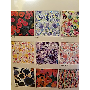 2018 Calendar water color flowers