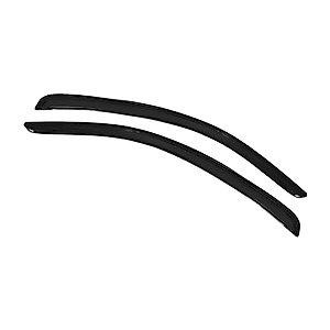Window Visor Compatible with 2010-2014 Ford Mustang Coupe(Not Fits Convertible), Acrylic Smoke Tinted 2PCS Sun Rain Shade Guard Wind Vent Air Deflector by IKON MOTORSPORTS, 2011 2012 2013