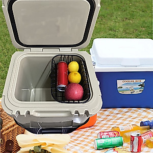 KDOWES Cooler Basket for YETI Roadie 24 and Roadie 32, Dry Goods Wire Cooler Rack Storage Will Keep Smaller Items Dry and Stay Goods High for Roadie 24 Ice Chest Good to Hold Fruit, Utensils, etc