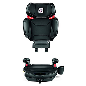 Peg Perego Viaggio Shuttle Plus 120 - Booster Car Seat - for Children from 40 to 120 lbs - Made in Italy - Licorice (Black)