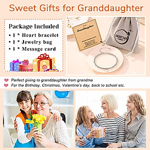 UNGENT THEM Granddaughter Gifts from Grandma Girls Bracelets Jewelry Christmas Birthday Valentines Day Confirmation Easter Gifts for Teenage Teens Girls Stuff 12 14 16 18 10