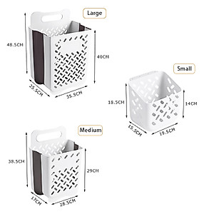 Bathroom Folding Dirty Clothes Storage Basket Laundry Basket Household Wall Hanging Large Portable Punch-Free Put Clothes Bucket