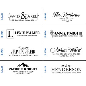 Custom Return Address Stamp - Custom Self-Inking Address Stamp with Name Custom Rubber Address Stamp (Self Inking)