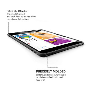 TineeOwl iPad Pro/Air 3 (10.5-inch) Ultra Slim Clear Case, Flexible TPU Bumper, Absorbs Shock, Thin, Lightweight (Black)