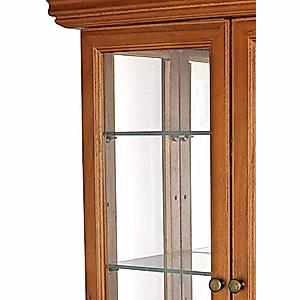 Design Toscano Country Tuscan Wall Curio Display and Storage Cabinet, 20 Inches Wide, 7 Inches Deep, 26 Inches High, Mahogany
