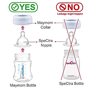 Maymom Pump Parts Compatible with Ameda MYA/Ameda MYA Pro Breastpump 24mm Flange Valve Tube Bottle Backflow Protector, Not Original Ameda MYA Breast Pump Accessories Replacement for Ameda MYA Bottle