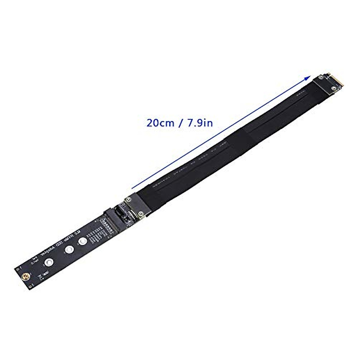 ASHATA Extension Cable for M.2 NVMe SSD,20cm M.2 NVMe SSD Solid State Drive Extension Cable for PCI-E 3.0 x4 Full Speed