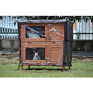 BUNNY BUSINESS Universal 36" Double Hutch Cover for 36" Double Decker Rabbit Hutches