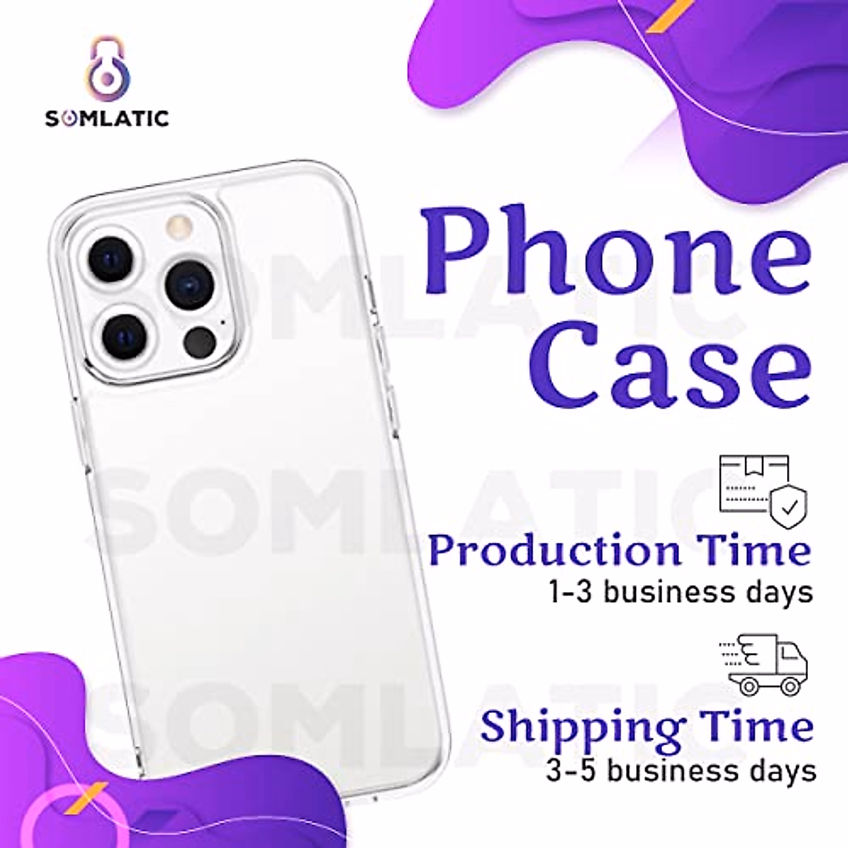 Somlatic Personalized Photo Phone Case Custom Picture Design Your Own Collage Phone Cover for Family Friends Couple Compatible with iPhone 14 13 12 11 Pro Max Mini XR XS X