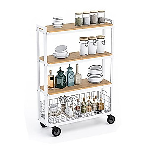 Atlantic Cart System Removable Shelf - Tiered Cart System Shelf PN23308048 in Butcher Block Wood
