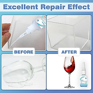 Viomis Glass Glue, 30g, Instant Strong Bond for Glass, Acrylic, Waterproof, Dries Clear, Quick Curing, Ideal for Craft, Jewelry, Rhinestone, Crystal, Mirror, Glasses