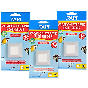 API Vacation Pyramid Fish Feeder 14-Day 1.2-Ounce Automatic Fish Feeder (3-Pack)