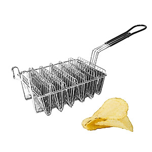 NC Taco Deep Shell Fryer Taco Holder Basket with Grip Handle, Practical, 4/6 Shells Optional - 6 Shells