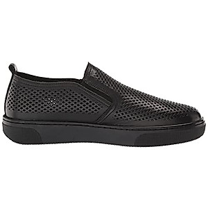Propét Womens Kate Sneaker, Black, 8 Wide US