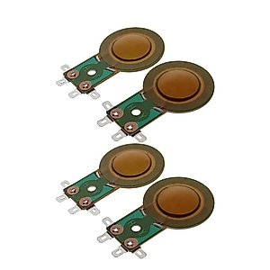 Fielect 25.5mm Tweeter Voice Coil Audio Speaker Resin Membrane Drive Head for Audio Replacement 8Ohm 4Pcs