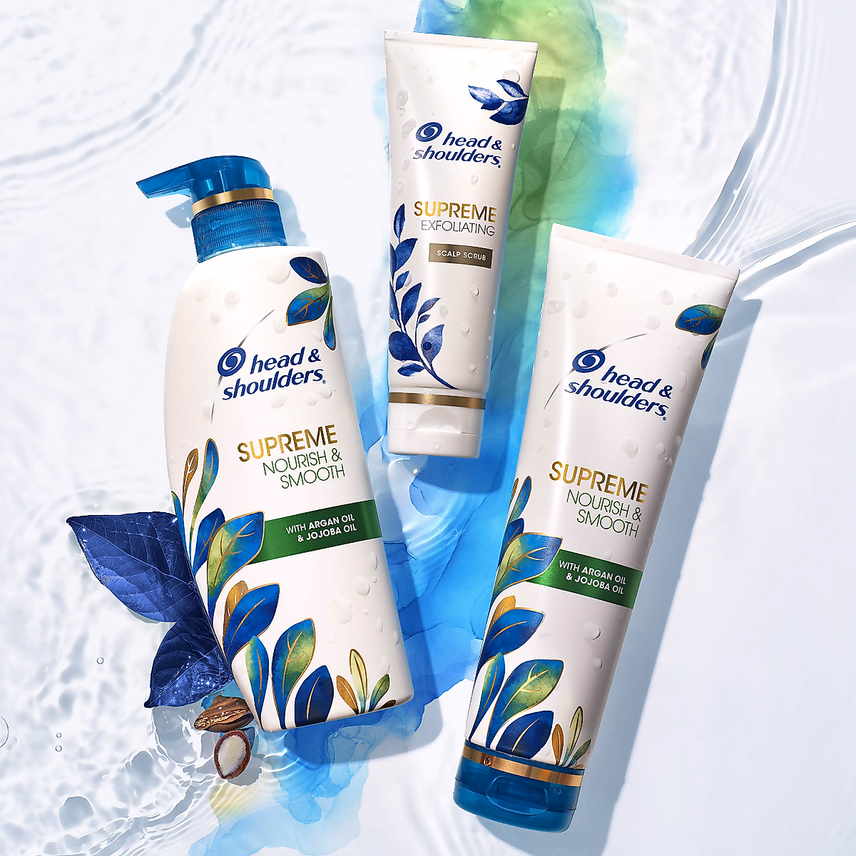 Head & Shoulders Supreme, Exfoliating Scalp Scrub Treatment, with Argan Oil and Vitamin E, 3.3 Fl Oz