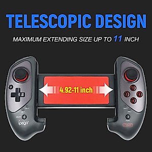 Mcbazel PG-9083s Wireless 3.0 Stretching Extendable Gamepad Telescopic Game Controller Joystick Pad for 5-10 inch Android Smart Phone Tablet Windows PC (NOT for iOS)
