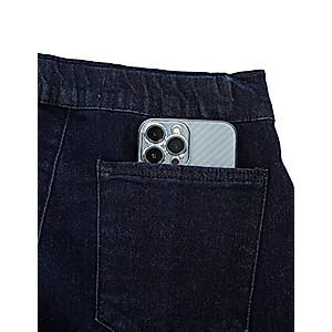 Womens Vintage Jeans Stretch High Rise Wide Legged Casual Office Denim Pants with Pockets Size 16 Size 18