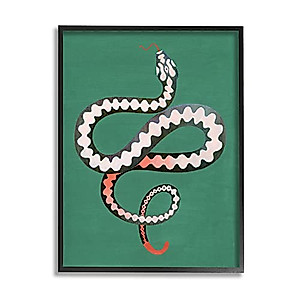 Stupell Industries Flexible Viper Symbol Snake Reptile Vivid Portrait, Design by Grace Popp