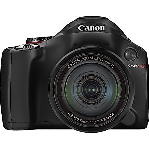 Canon SX40 HS 12.1MP Digital Camera with 35x Wide Angle Optical Image Stabilized Zoom and 2.7-Inch Vari-Angle Wide LCD