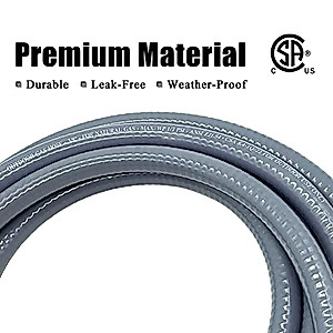 GardenNow 12FT 3/8" ID Natural Gas Hose, Low Pressure LPG Hose with Quick Connect, for Weber, Char-Broil, Pizza Oven, Patio Heater and More NG Appliance Propane to Natural Gas Conversion Kit