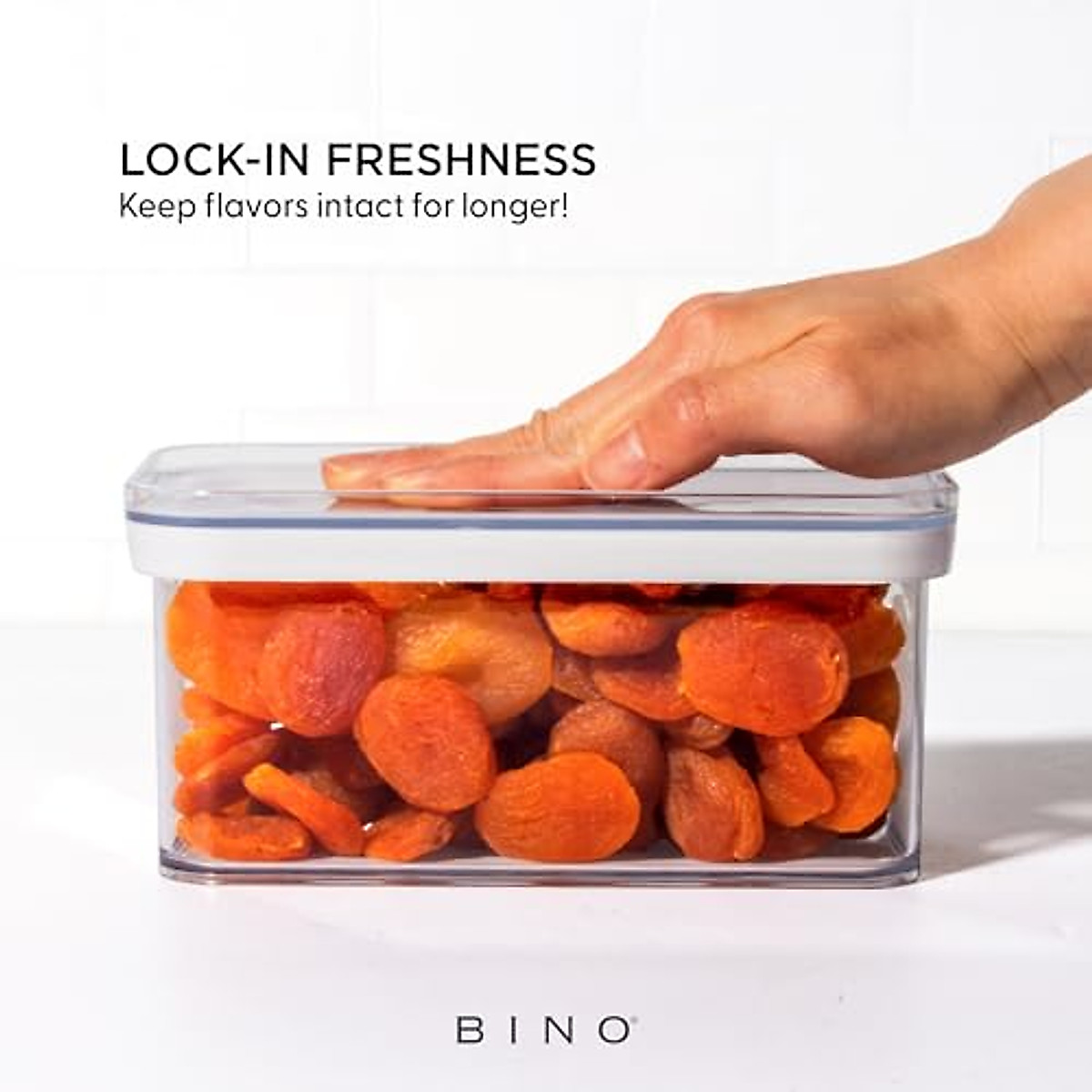 BINO | Food Storage Containers | THE SNAP+COLLECTION | Airtight Storage Containers with Lids | Kitchen & Pantry Organization | Kitchen Containers Airtight
