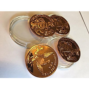 T-REX 1 Ounce Copper Coins FOUR PACK