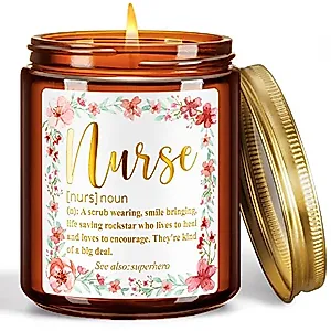 Nurses Week Gifts Nurse Gifts for Women, Nurse Appreciation Gifts for Nurses Day Gifts, Lavender Scented Candles Gifts for Women School Nurse Practitioner Gifts, Funny Soy Candles for Home Scented 7Oz